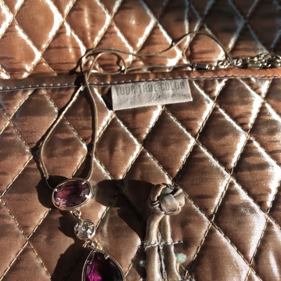 Brighton | Jewelry | Brighton Purple Teardrop Your True Colors | Poshmark